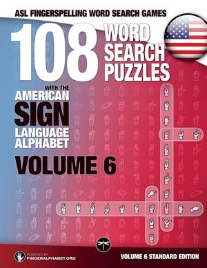 108 Word Search Puzzles with the American Sign Language Alphabet ...