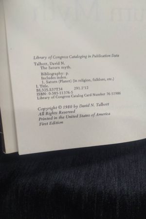 The Saturn Myth: A Reinterpretation of Rites and Symbols Illuminating ...